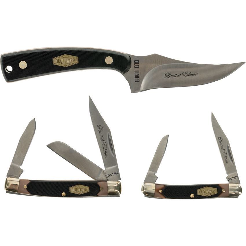 Schrade P1188055 Old Timer LE Gift Set Delrin Handles - Knife Country, USA